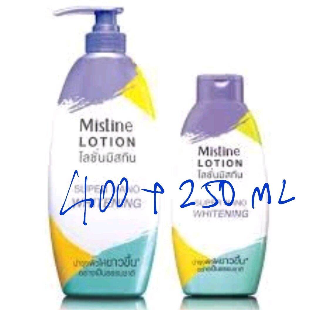 มิสทิน Mistine Super Whitening Natural Nano UV Lotion โลชั่นใหม่บำรุง ...