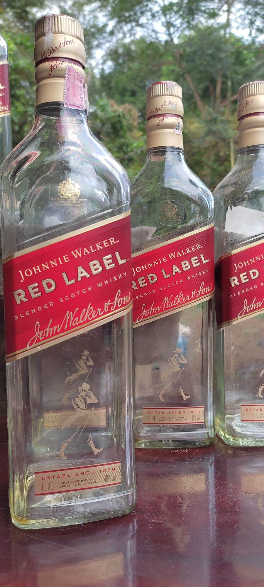 ขวดเหล้าเปล่า Johnnie Walker Red Label ไม่มีกล่อง | Lazada.co.th