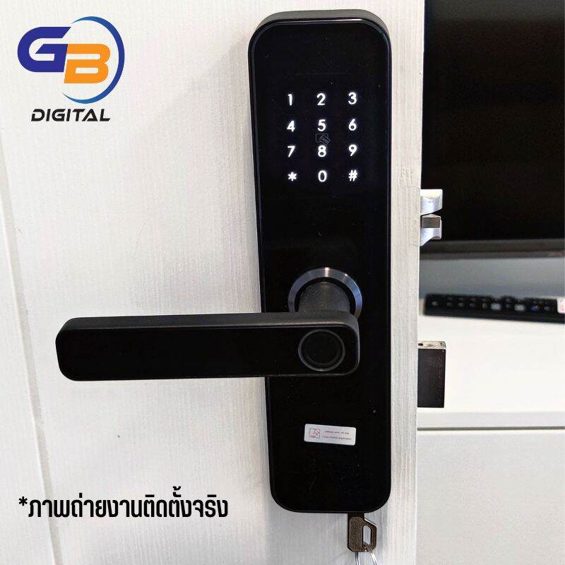 Digital Door Lock GB-F05 ( พร้อมติดตั้ง ) ประตูบานผลัก | Lazada.co.th