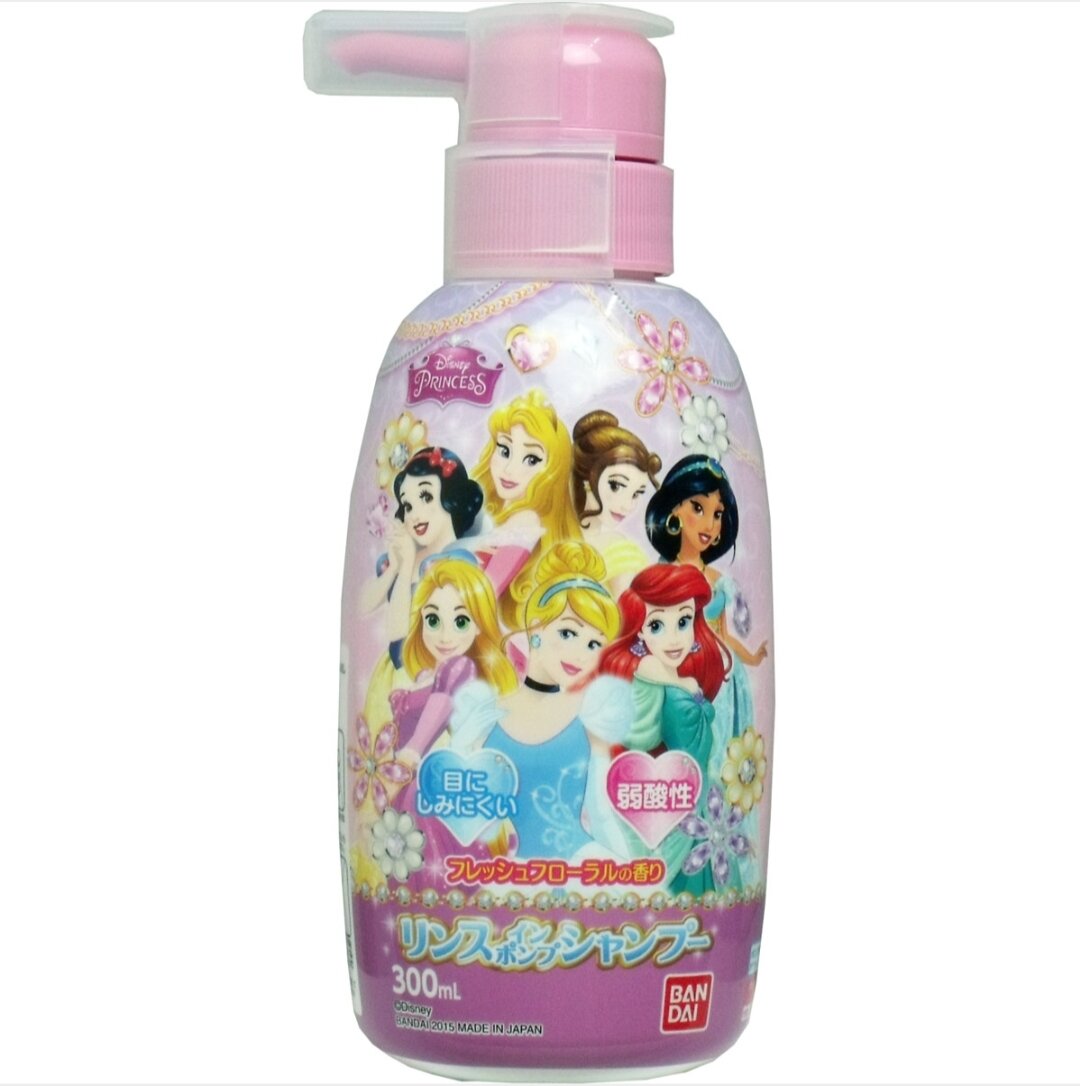 bandai disney Princess Rinse in Pump Shampoo 300ml. ดิสนีย์ ปริ๊นเซส ...