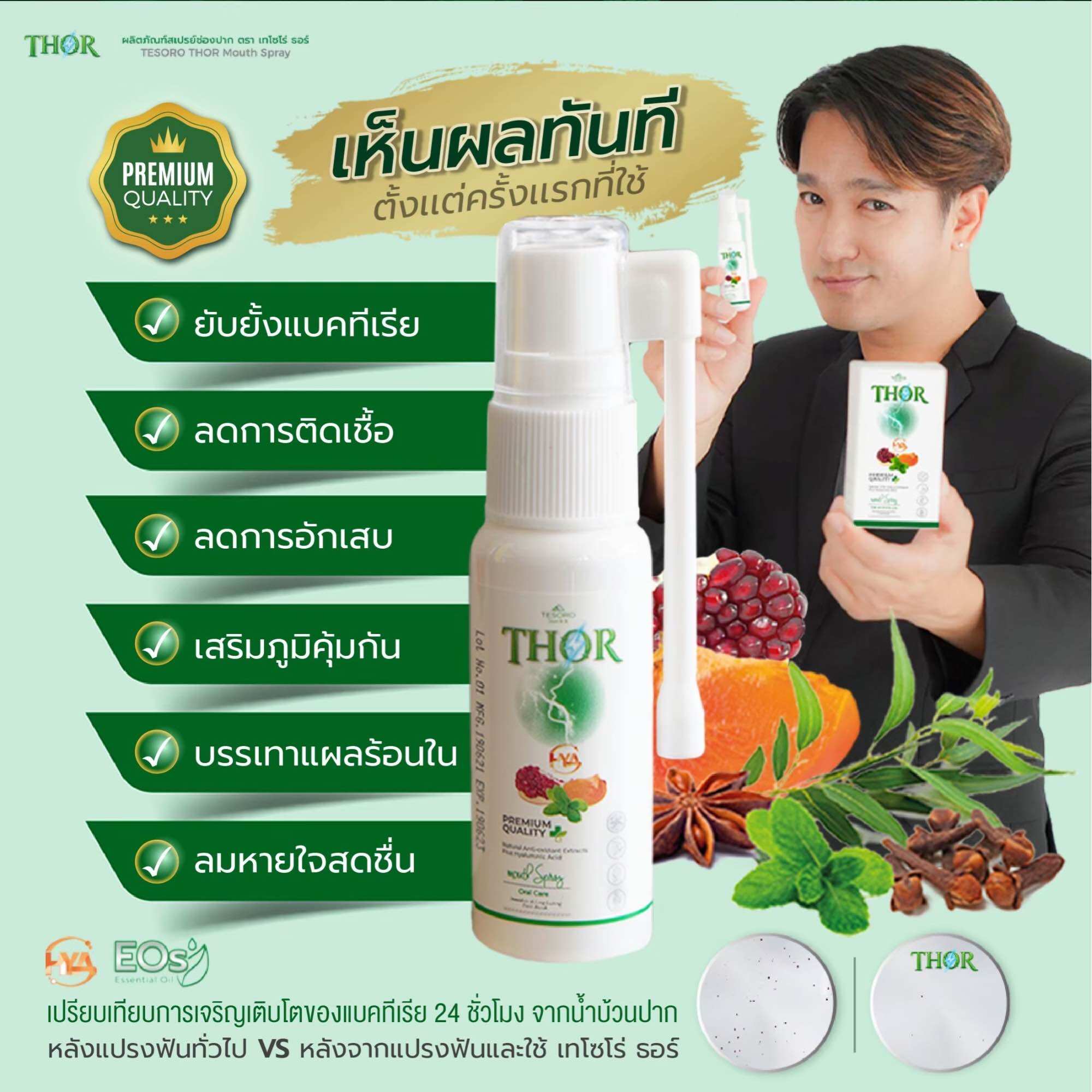 New Thor Set สุดคุ้ม สเปรย์พ่นคอ - สเปรย์ธอร์ - ThaiPick