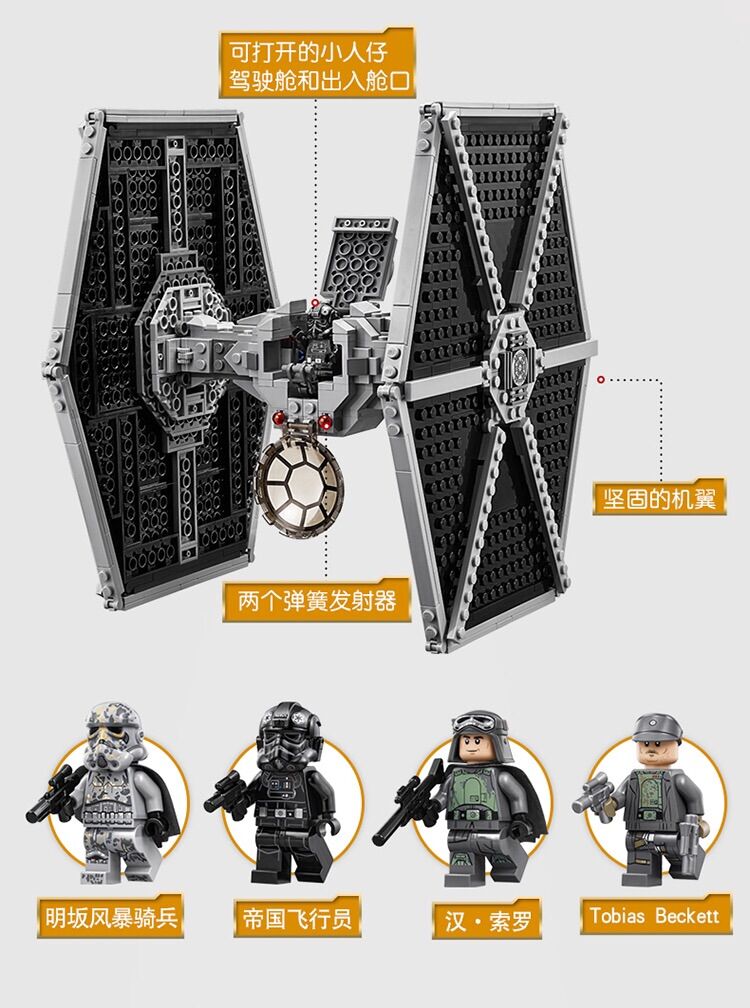 ตัวต่อเลโก้จีน Lego Star Wars Empire TIE Titanium Fighter 75211 Boy ...