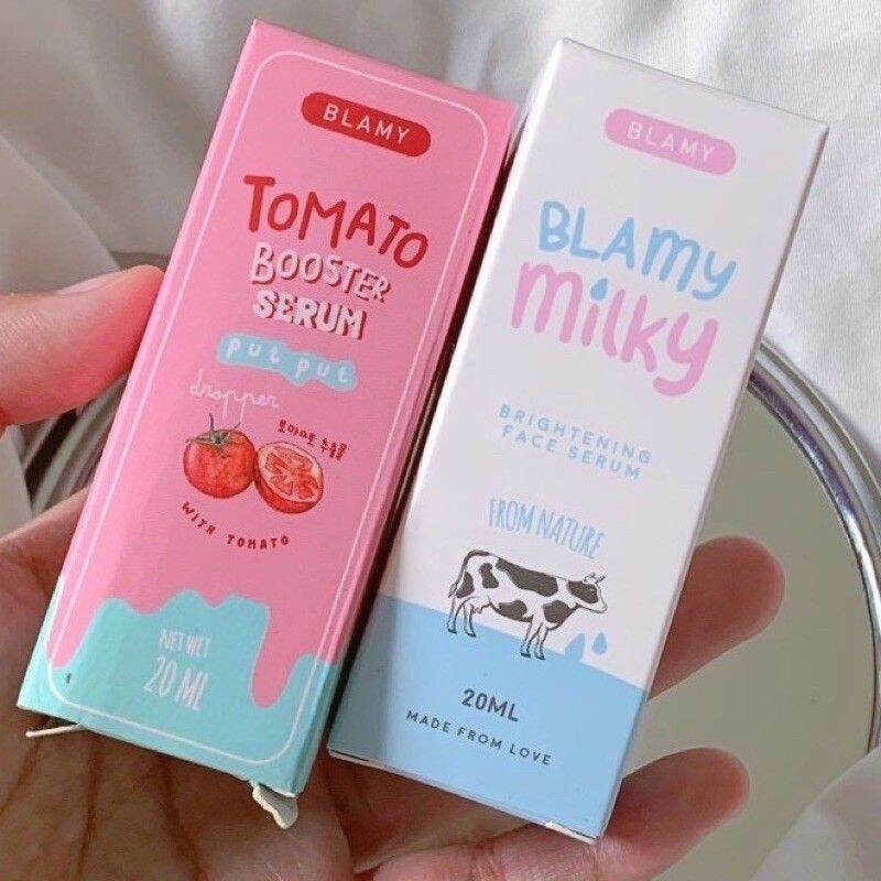 เซรั่มมะเขือเทศ BLAMY BOOSTER SERUM / เซรั่มนม milky blammy - KPPshop88 ...
