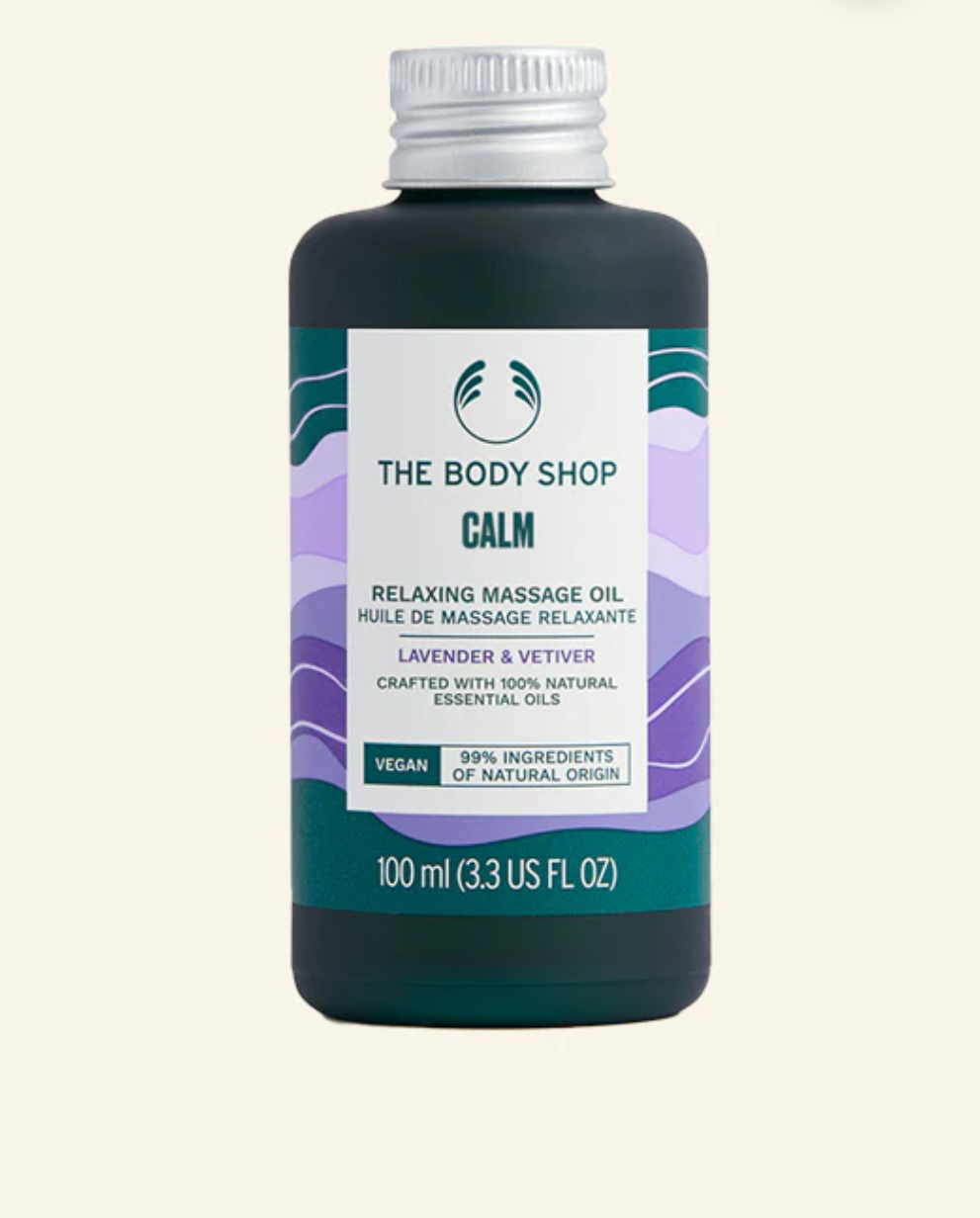 THE BODY SHOP CALM RELAXING MASSAGE OIL 100ML - Best & Beauty skin ...