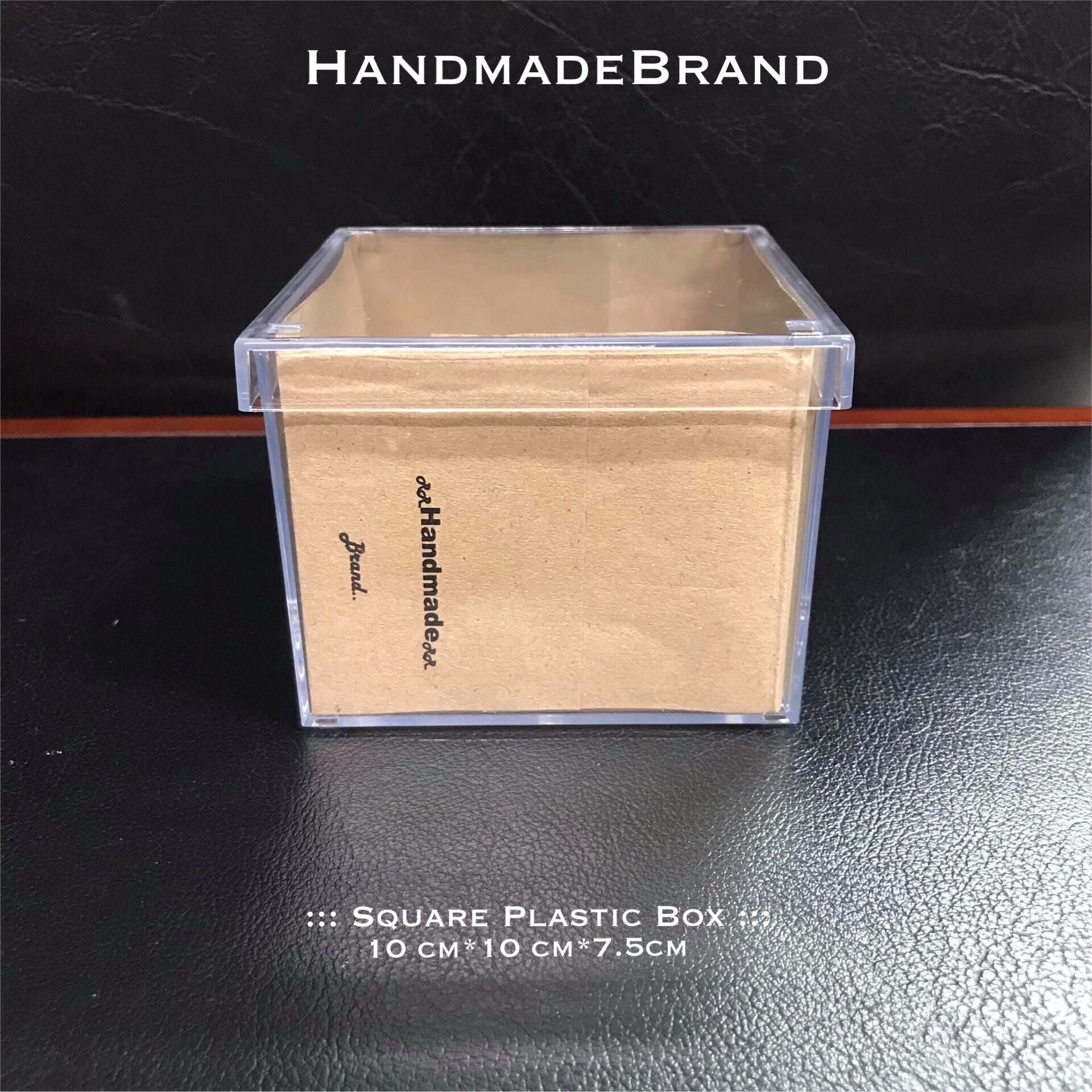 H.M.B. Square Box 1 Pcs. ???? กล่อง พลาสติกใส Handmade®️ พร้อมฝา ขนาด ...