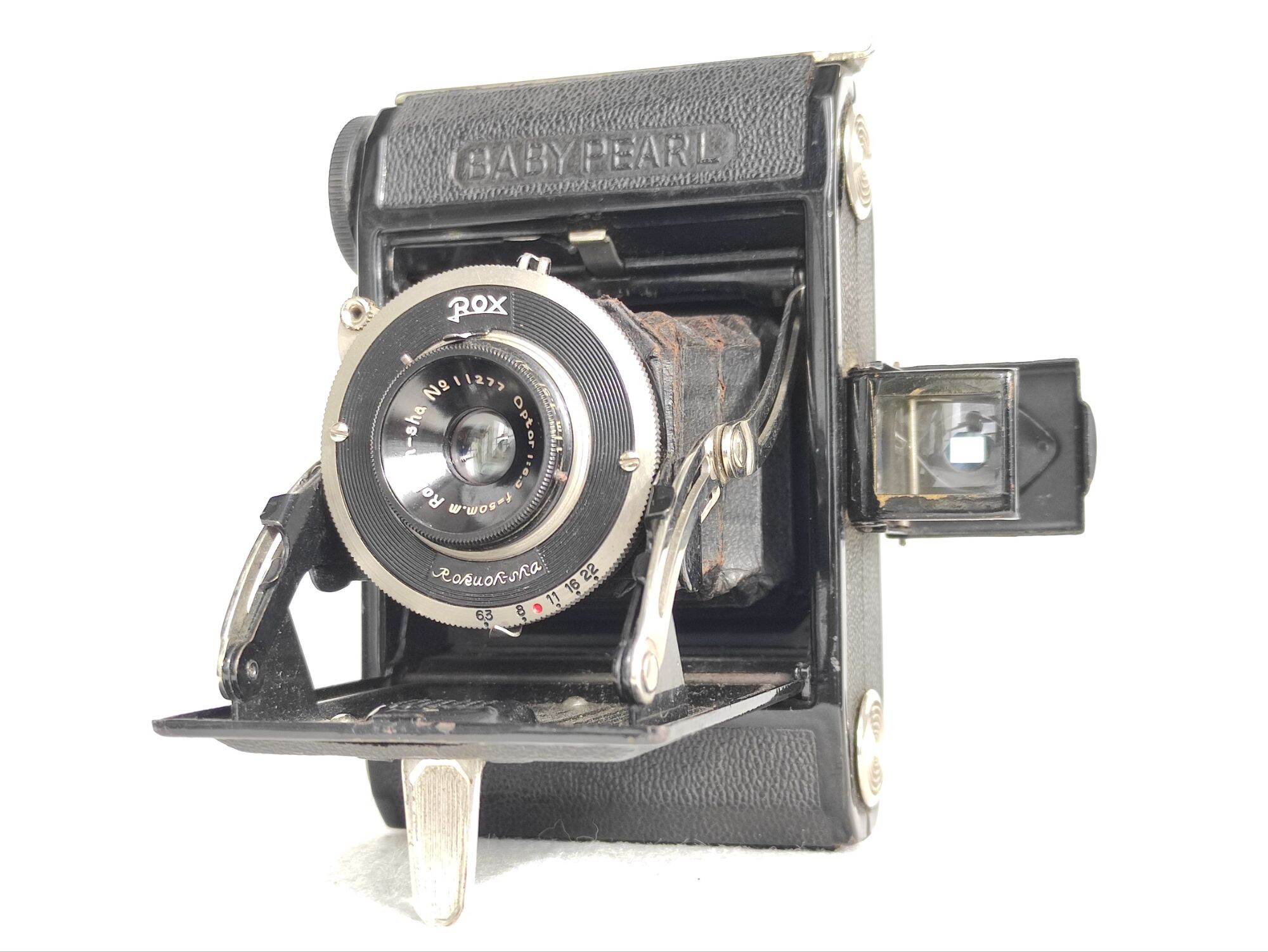 กล้องฟิล์มพับ 3x4 Baby Pearl vintage camera with Hexar lens 127 film ...