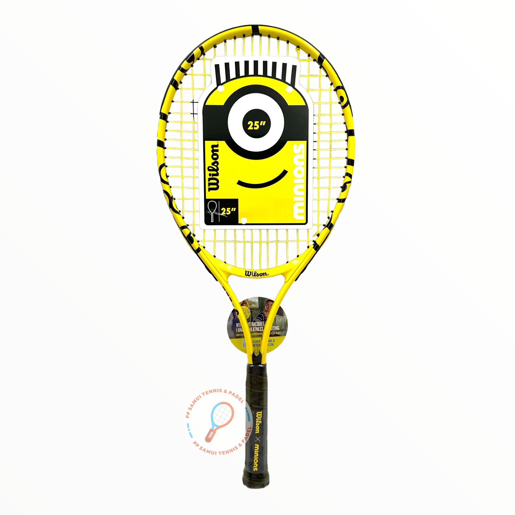ไม้เทนนิสเด็ก kid tennis racket Wilson Minions Junior 25 นิ้ว ของแท้ ...