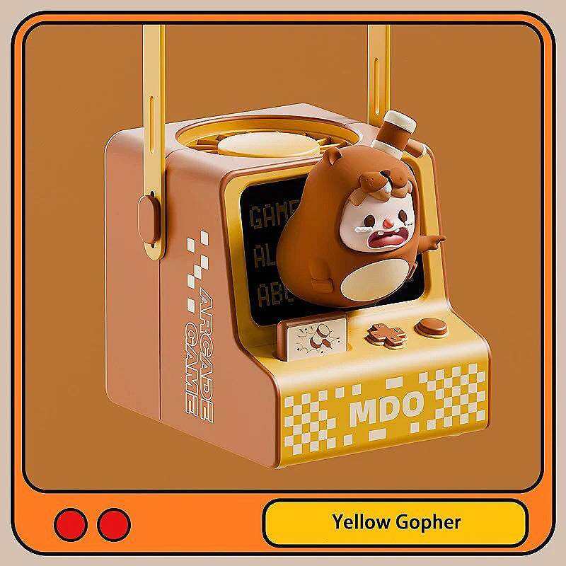 พัดลมมือถือ พัดลมพกพา ห้อยคอได้ Arcade Game Console Mario / Gopher ...