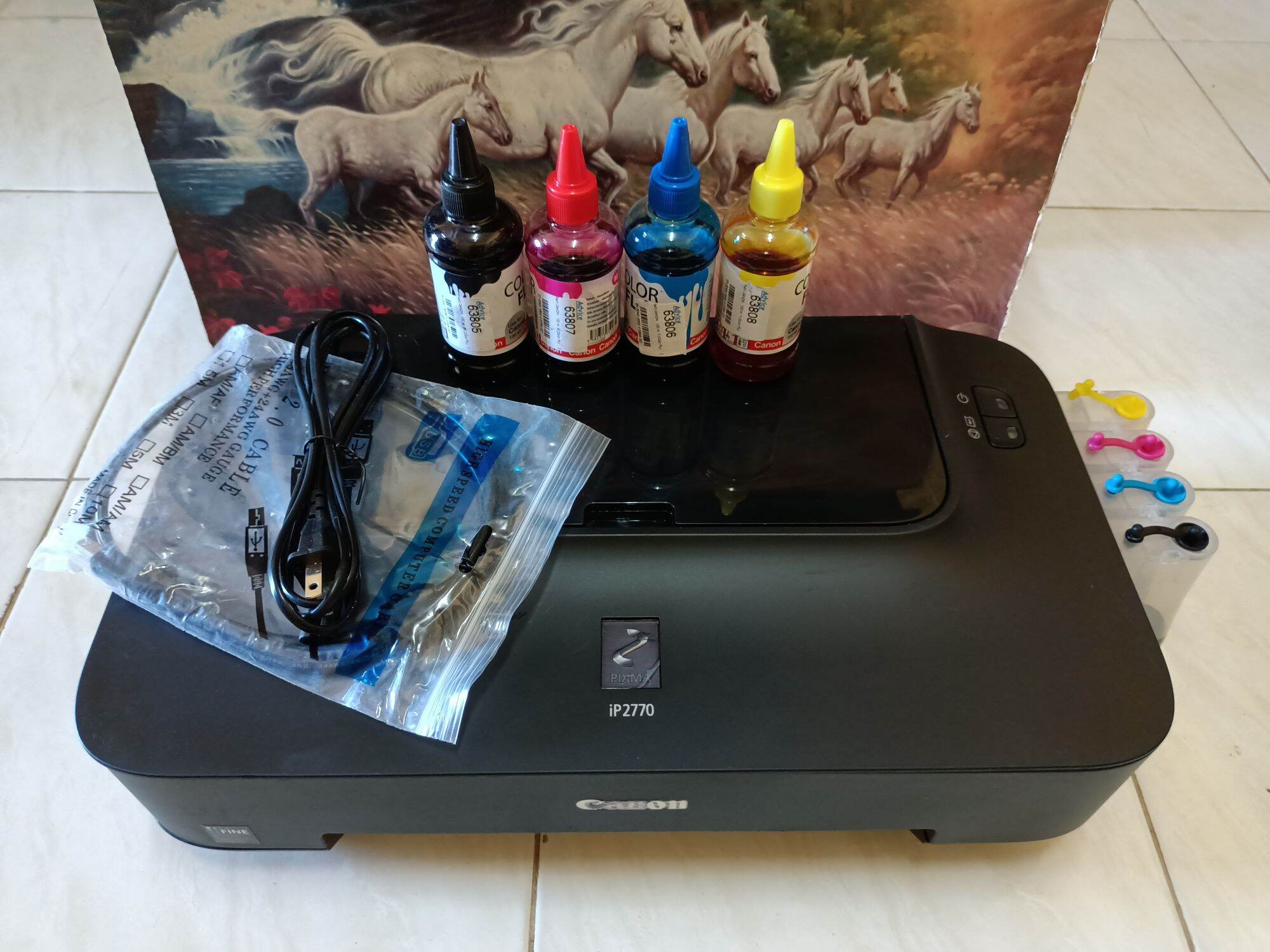 Canon Pixma iP2770 Inkjet Printer มือสอง ติดแทงค์ | Lazada.co.th
