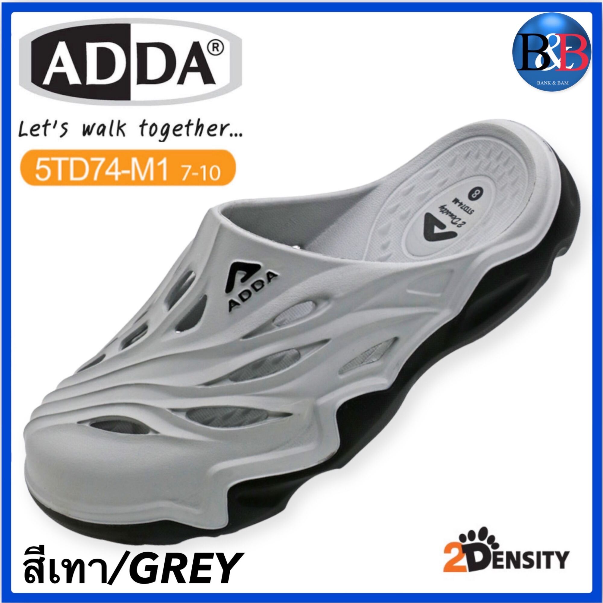 ADDA รองเท้าหัวโต เปิดส้น รุ่น 5TD74-M1 | Lazada.co.th