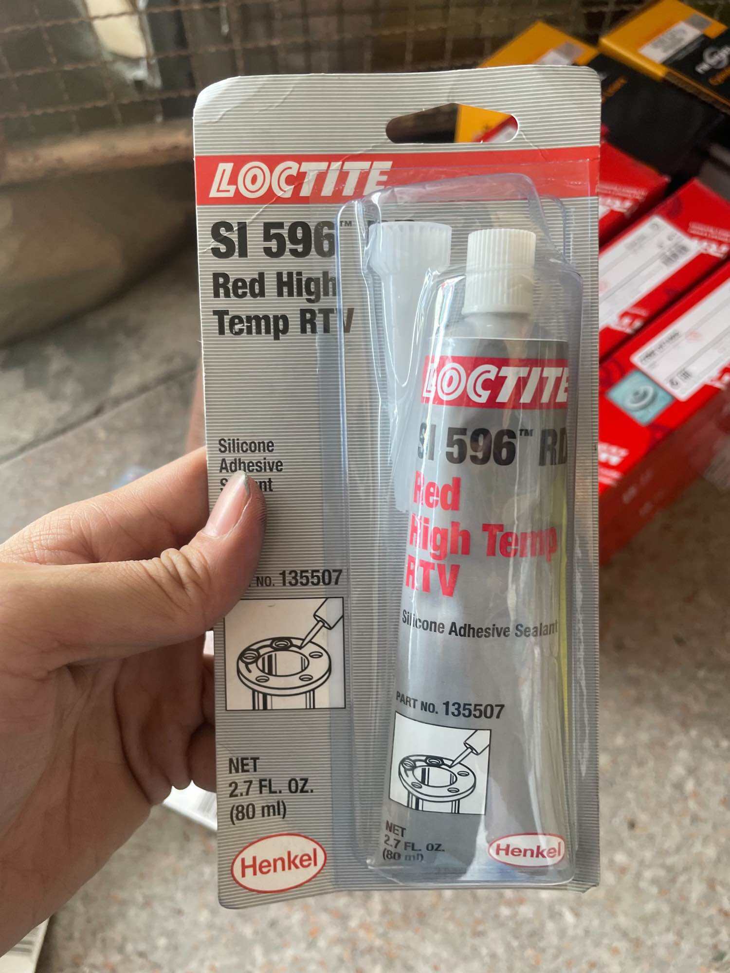 ยกกล่อง 12 ชิ้น🎉🎉กาวทาปะเก็น SI 596 RD (Red High Temp RTV) สีแดง ยี่ห้อ ...