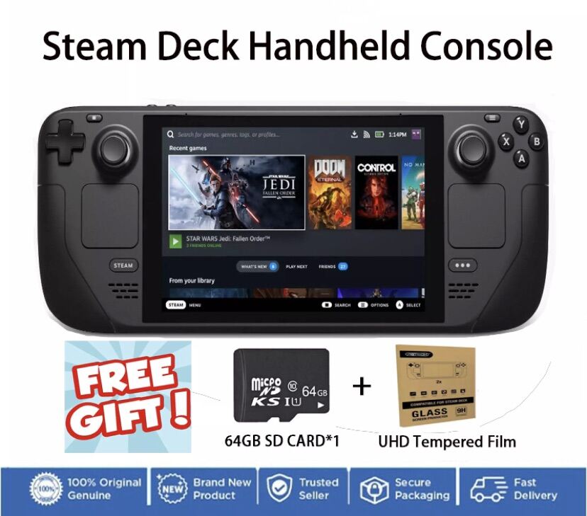 (พร้อมสต็อก) Original-Valve- SteamDeck-มือถือเกม- Console-64GB-256GB ...