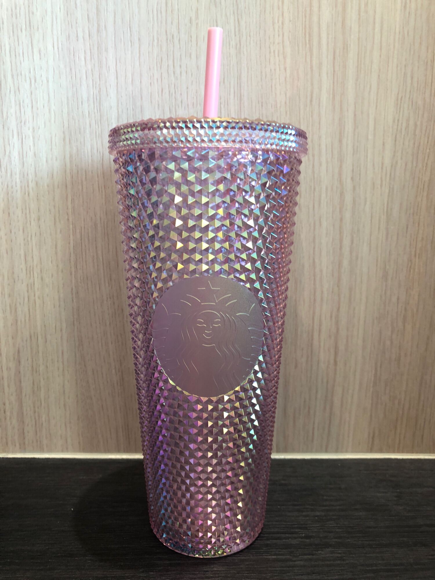 Starbucks Bling Crystal Pink Cold Cup 24 oz สตาร์บัคส์ แก้วหนามชมพู ...