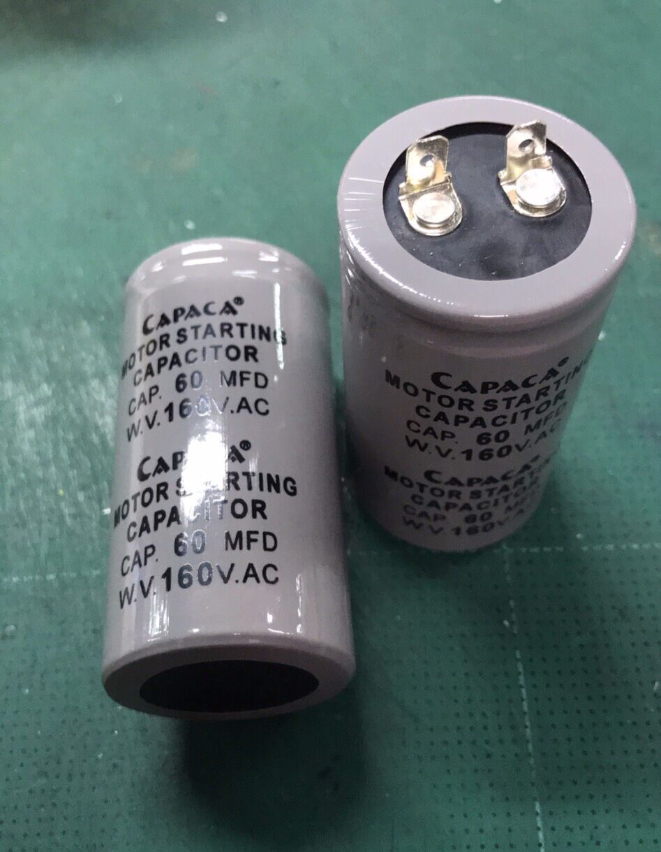 คาปาซิเตอร์สำหรับมอเตอร์(Motor Starting Capacitor) ค่า60uf/160V ราคา ...