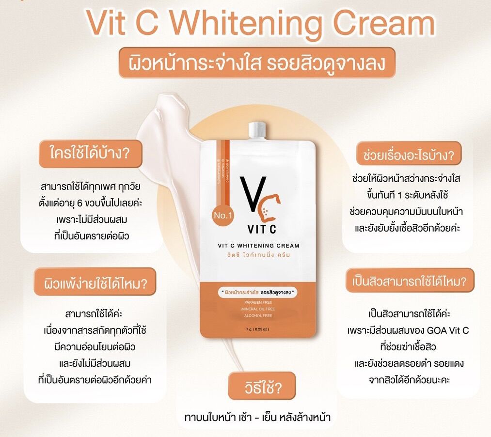 ( 1 ซอง ) เซรั่มวิตซีน้องฉัตร VC Vit C Bio face Serum 10ml / Vit C ...