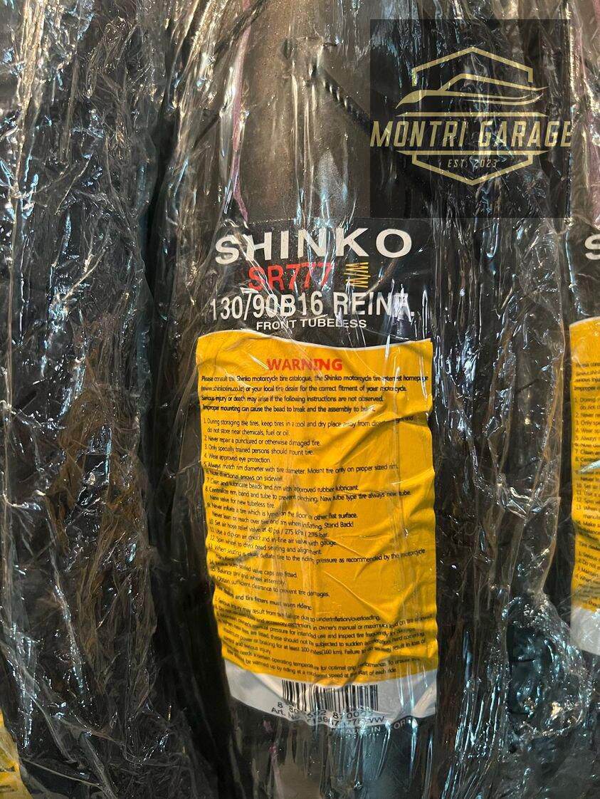 Shinko SR777 ขอบขาวสำหรับใส่ Harley Davidson / REBEL / Dragstar / Steed400 | Lazada.co.th