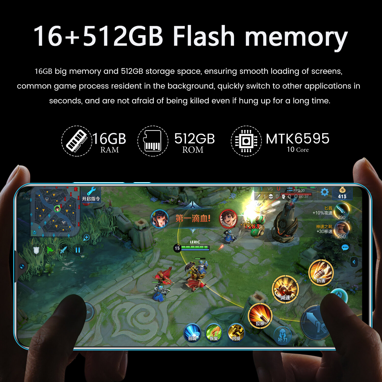 ใหม่เอี่ยม 100 โทรศัพท์มือถือ Radmi Note 11 Pro หน้าจอ7.5นิ้ว ...