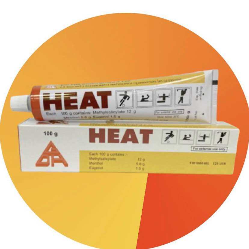 Heat cream 25g ฮีทครีม นวด แก้ปวดเมื่อย ออกกำลังกาย - Konbefore - ThaiPick