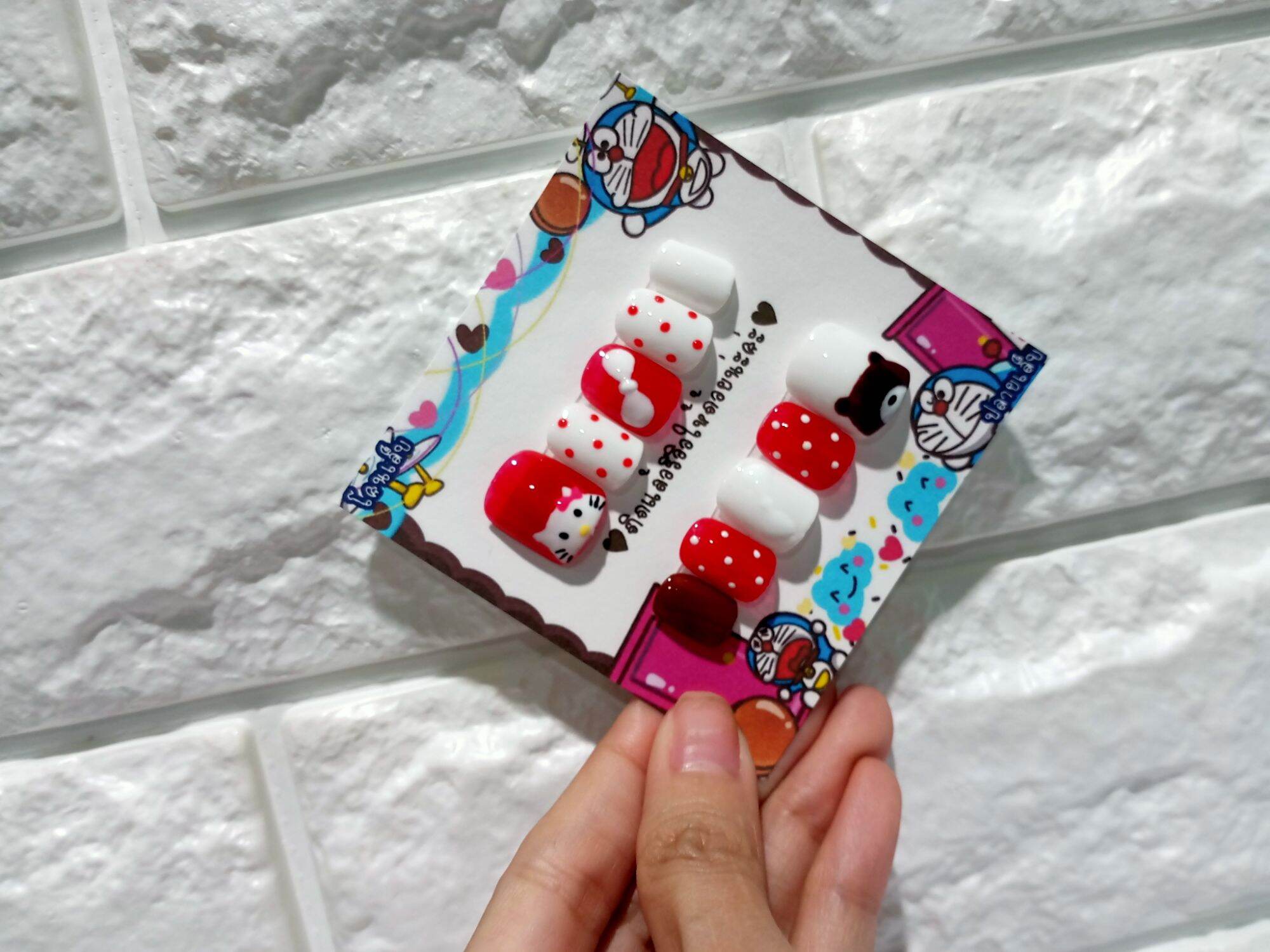 เล็บเจลแท้ 100% งานเพ้นท์ ลายคิตตี้ รหัส P019 ขนาดสั้นกุด - Labsay Dee ...