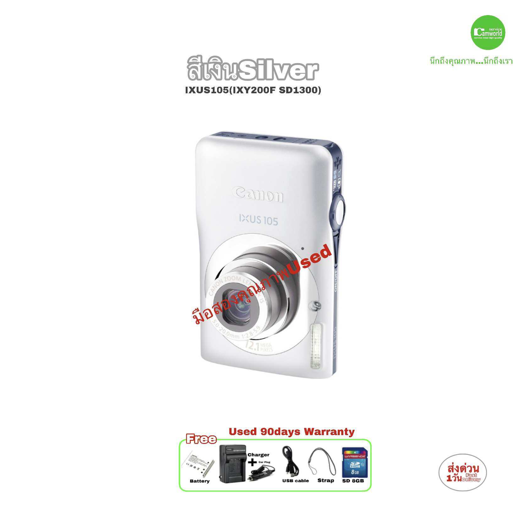 Canon IXUS 105 IXY 200F PowerShot SD1300 IS 12.1MP Digital compact ...