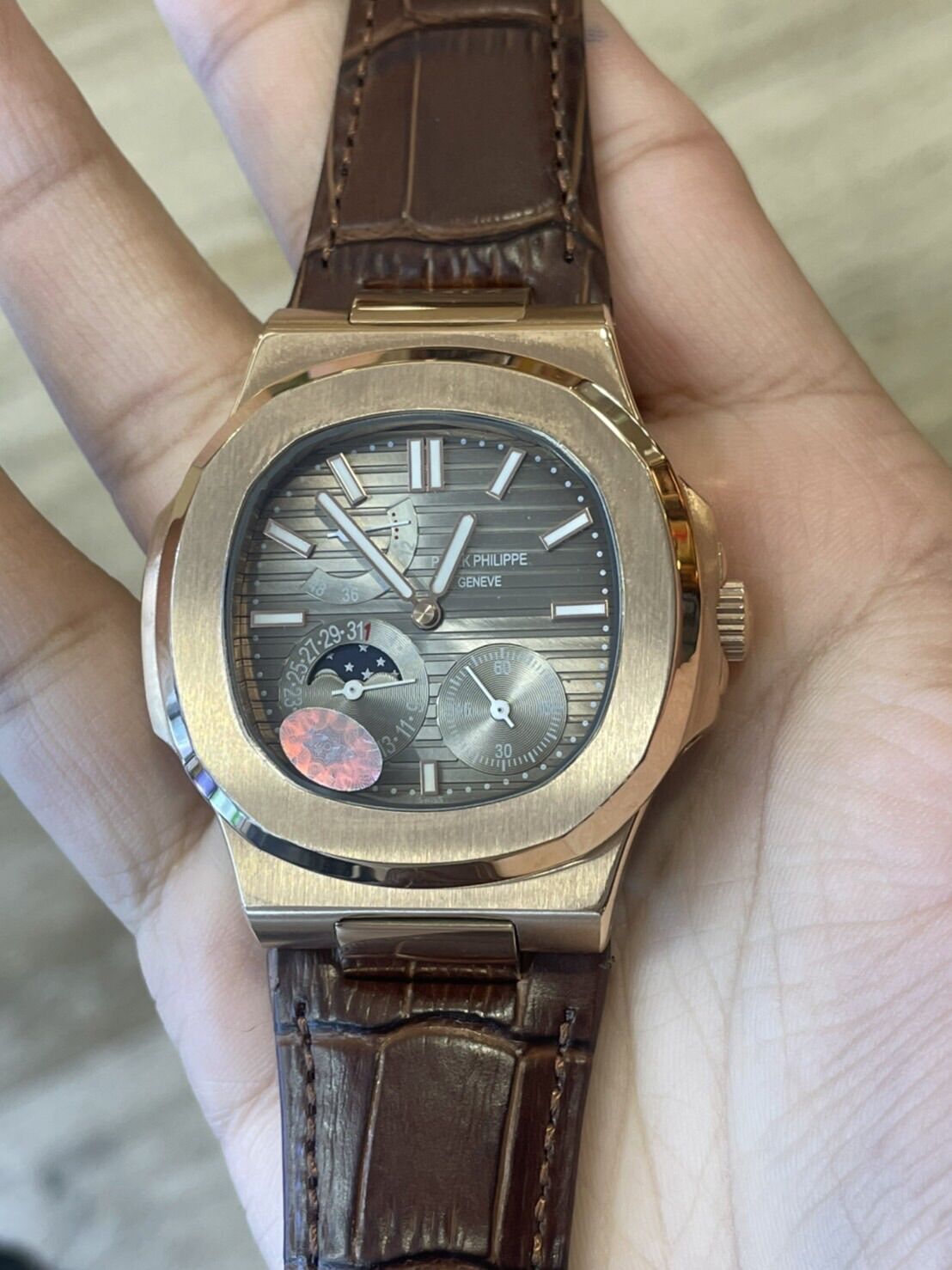 Five Star Watch Nautilus leather strap automatic Japanese movement ...