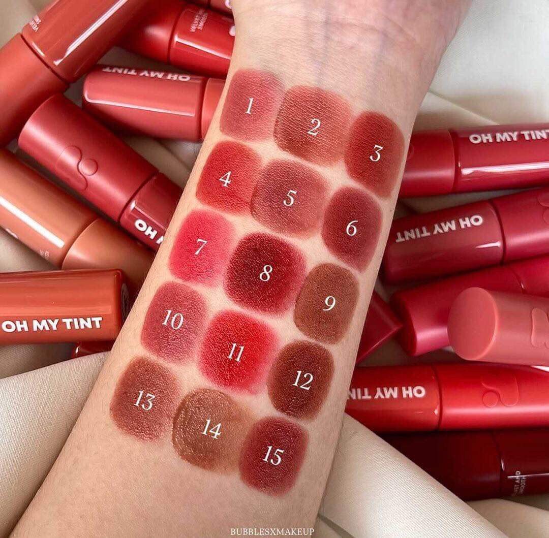 ร้านนี้ส่งไว⚡️พร้อมส่ง🍭Oh My Tint🌸รุ่นใหม่ เนื้อดีติดทน ครบ15สี ...