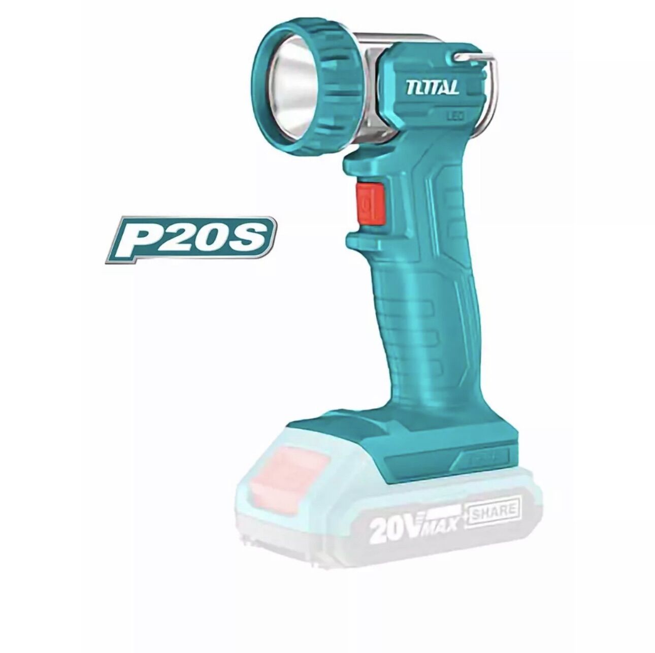 Total ไฟฉาย LED แบตเตอรี่ ไร้สาย 20 โวลท์ (150 Lumens) (ไม่รวมแบตเตอรี่ ...