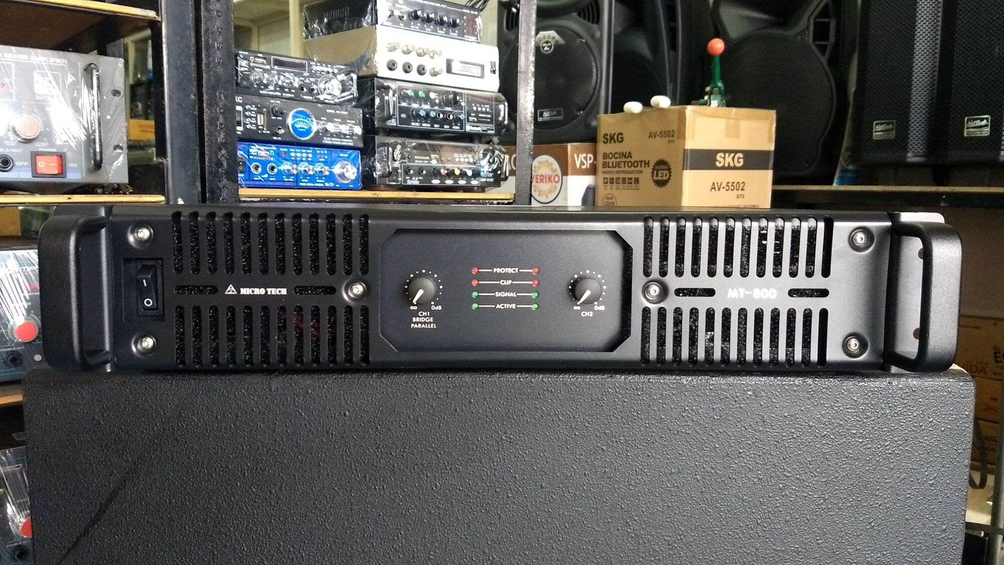 แอมป์ขยายMICRO TECH MT-800 800Wx800W 8โอม 1225Wx1225W 4โอม | Lazada.co.th