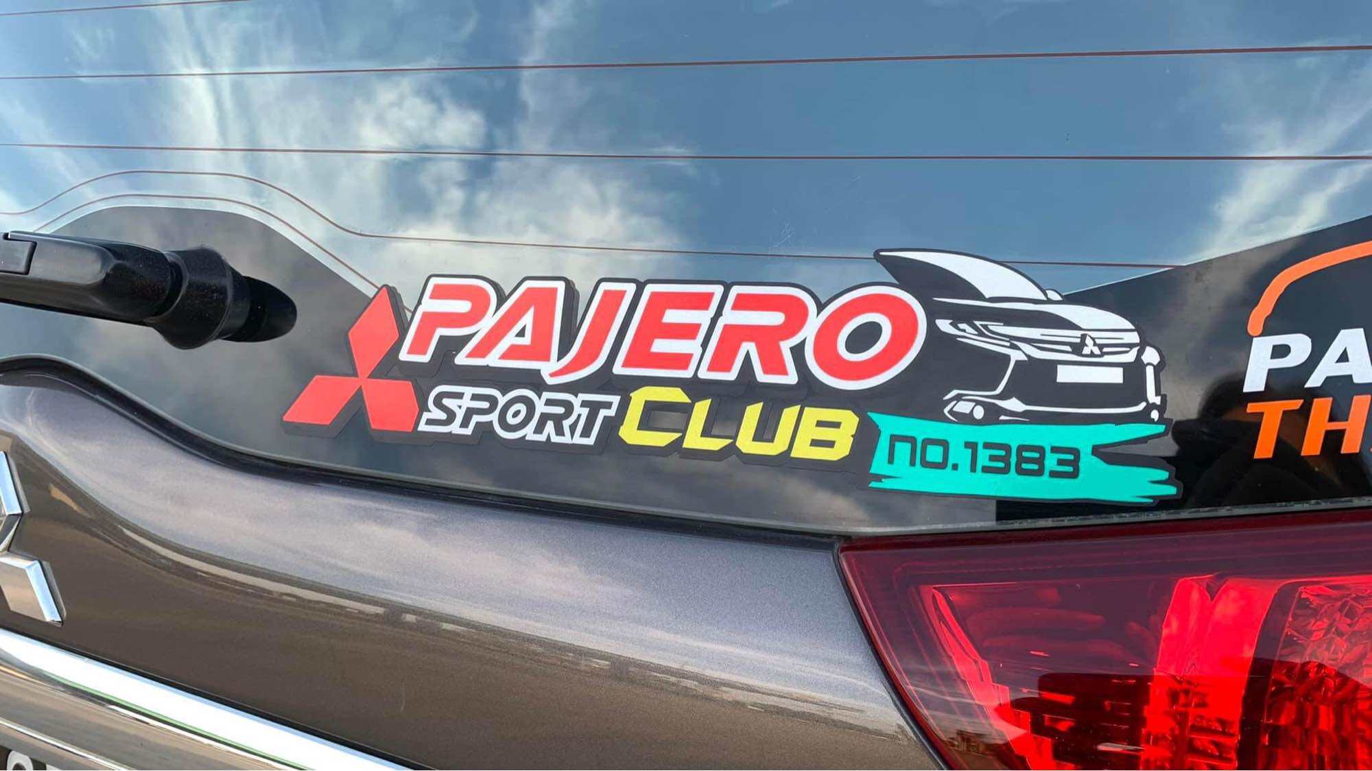 สติ๊กเกอร์ปาเจโร่สปอร์ตคลับ Pajero Sport Club Sticker