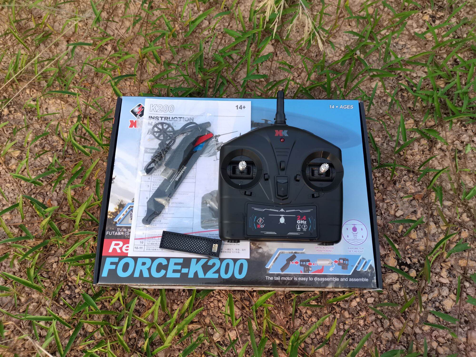 เฮลิคอปเตอร์บังคับ XK REAL FLIGHT FORCE-K200 4CH 2.4G 6G ระบบล๊อคความ ...