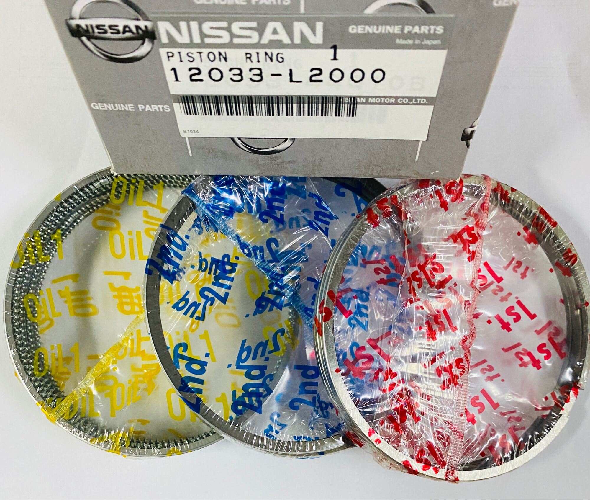 แหวนลูกสูบ TOYOTA 1KD STD ขนาดปกติ ราคา 1 กล่องสำหรับ 4 สูบ รหัสสินค้า ...