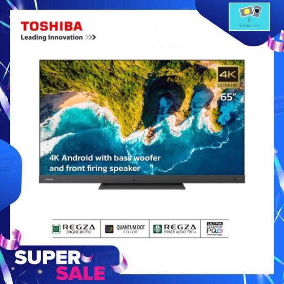Toshiba TV 65Z770KP ทีวี 65 นิ้ว Ultimate 4K Ultra HD 120Hz Quantum Dot Android TV HDR10 Dolby ...