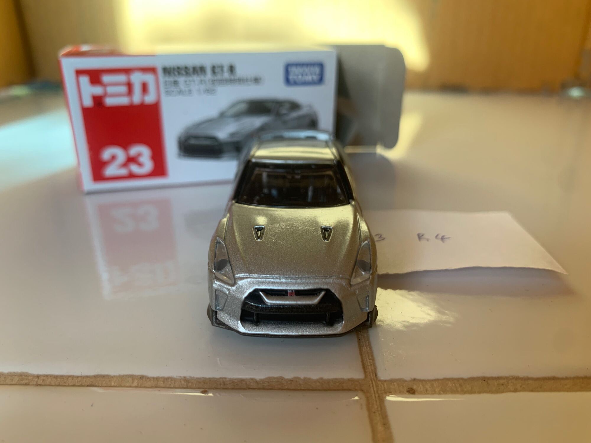 a3 r4 tomica no.23 nissan gtr silver ขอบล้อดำ ไม่ใช่ no.94 ล้อขอบเงิน | Lazada.co.th