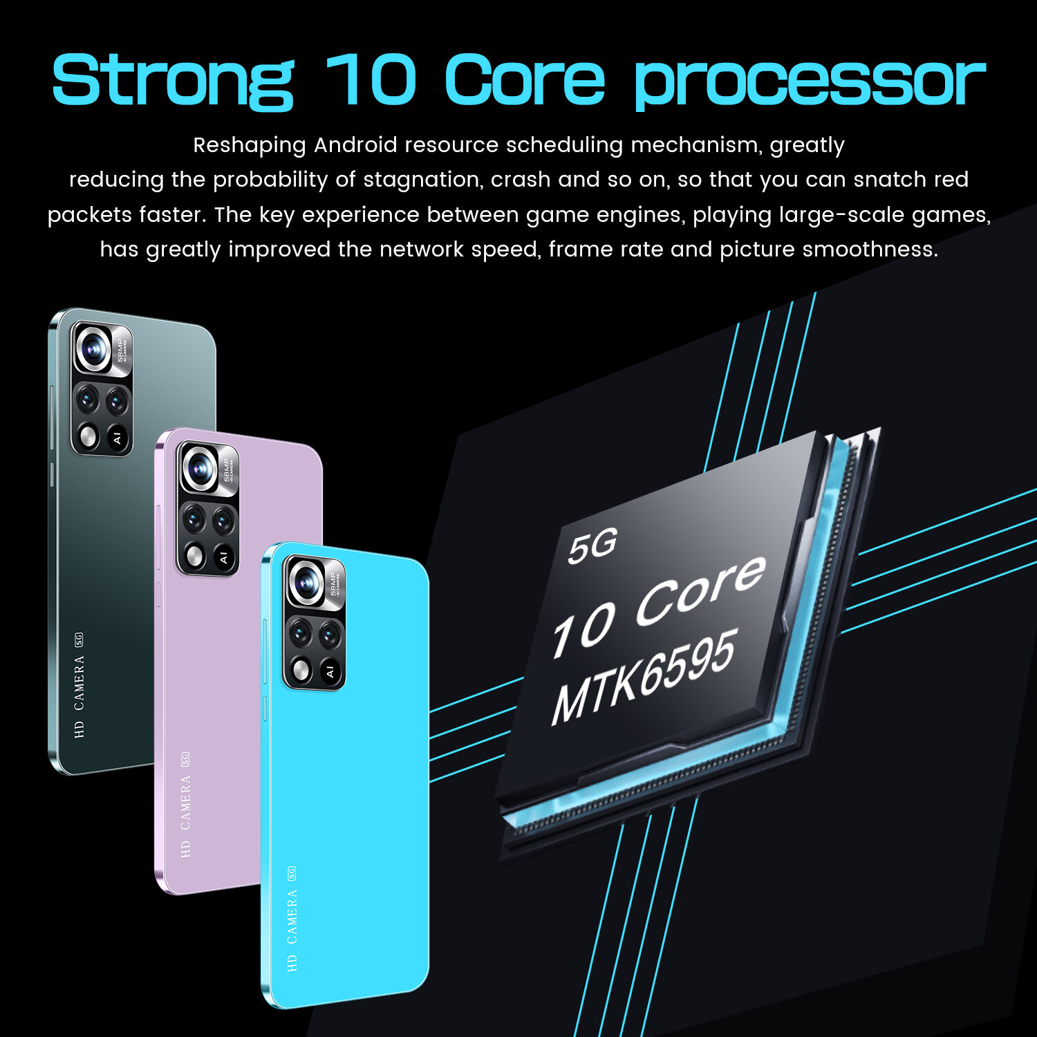 ใหม่เอี่ยม 100 โทรศัพท์มือถือ Radmi Note 11 Pro หน้าจอ7.5นิ้ว ...