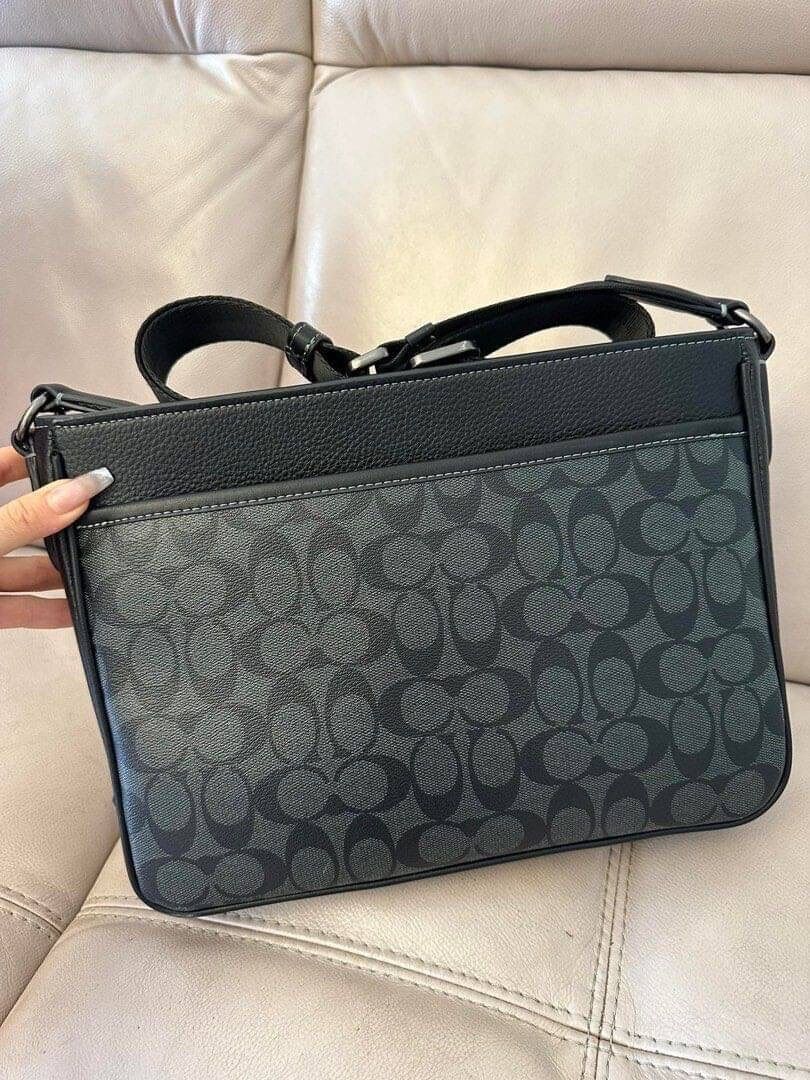 Coach CH078 District Crossbody In Signature Canvas Signature coated ...