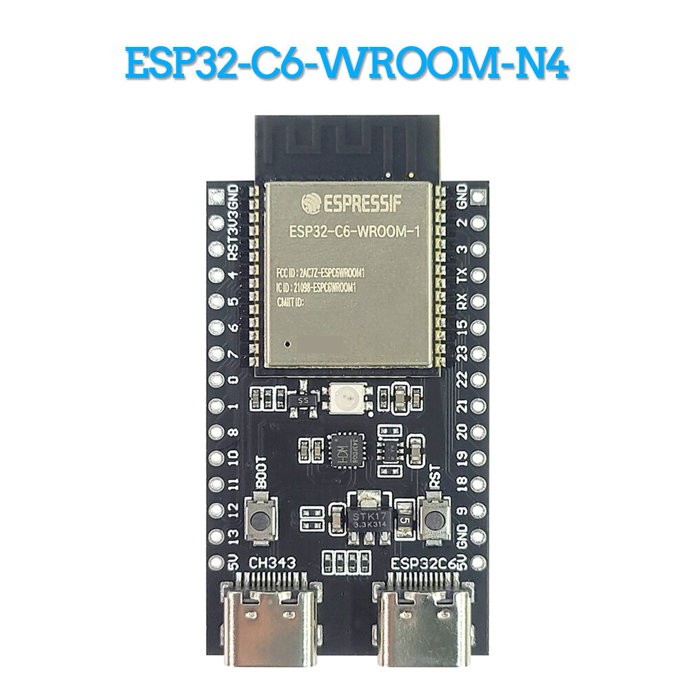 แผงวงจรพัฒนาระบบไวไฟ6โมดูลสำหรับ Linux Win 160MHz RISC-V 4MB 8MB Flash Internet of Things Type-C ...