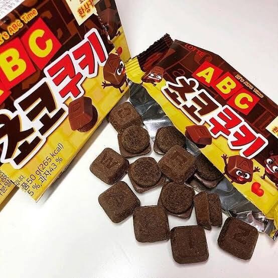 พร้อมส่งคุกกี้ช็อกโกแลต LOTTE ABC CHOCO COOKIE 50 g - Pinkie pink shop ...