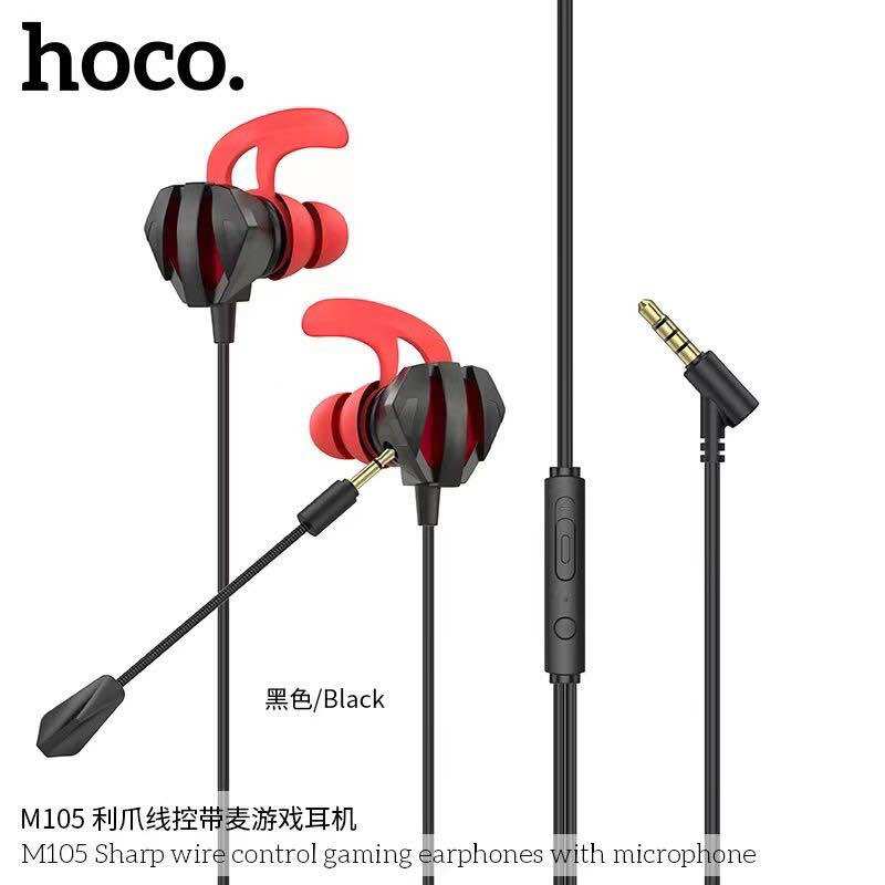 Gaming Headphone 3.5mm Hoco M105 หูฟังเล่นเกม ตัดเสียงรบกวน มีไมค์ ปุ่ม ...