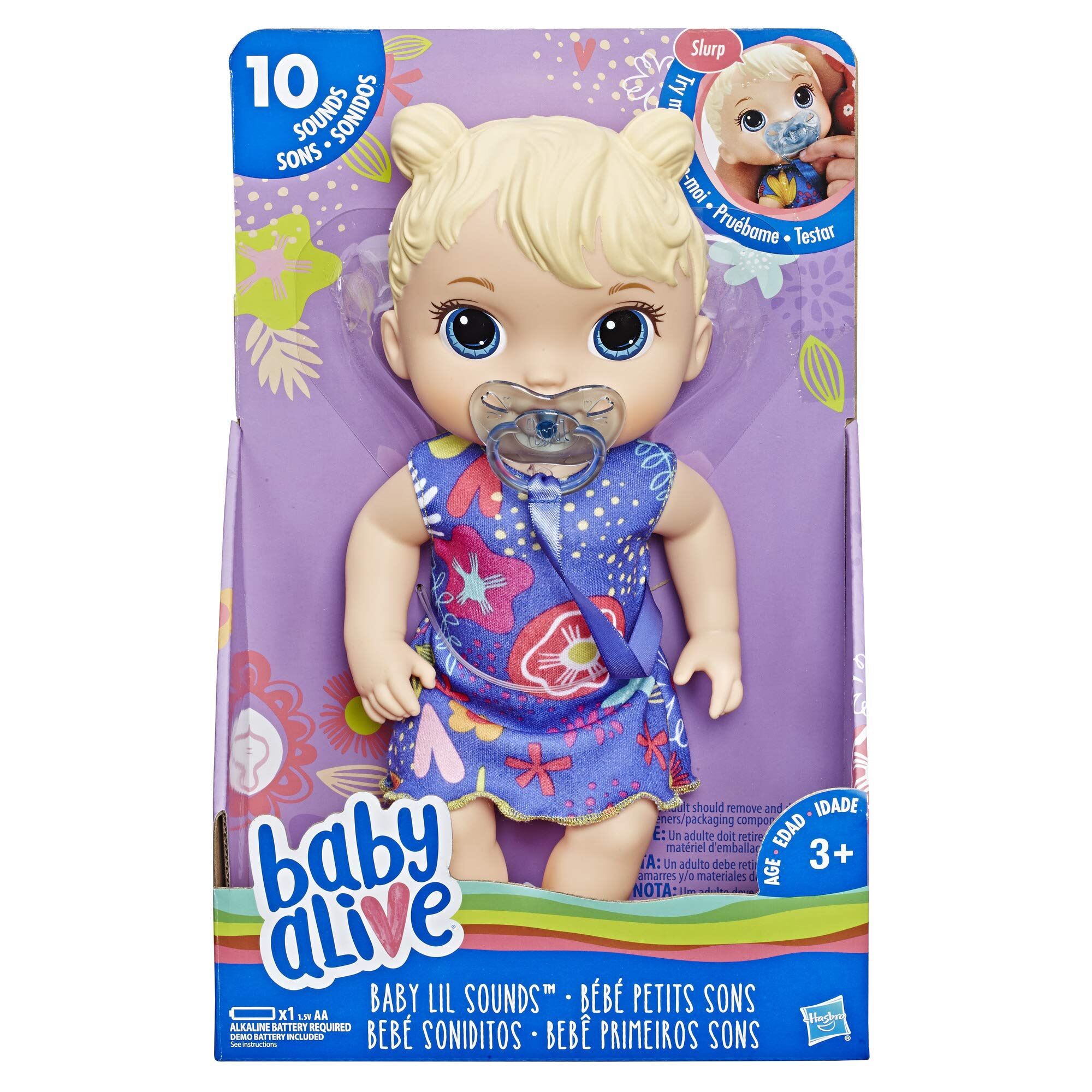 พร้อมส่ง Baby Alive Baby Lil Sounds Interactive Baby Doll for Girls ...