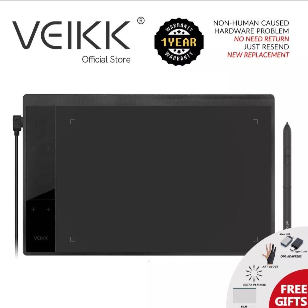 veikk A30 แผ่นวาดภาพกราฟฟิก 8192 ปากกาอิสระ 10x6 พื้นที่ใช้สอย | Lazada ...