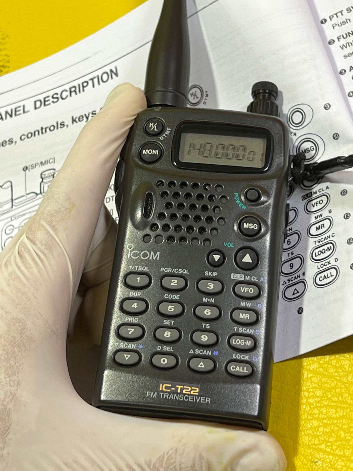Icom ic-T22. Made in japan. VHF import from Japan Second hand. | Lazada ...