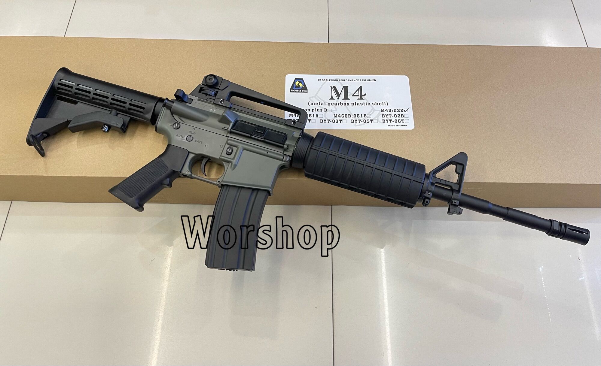 ปืนบีบีกันระบบไฟฟ้า รุ่น M4A1 032 RG Double Bell บอดี้พลาสติก ราคาถูก ...