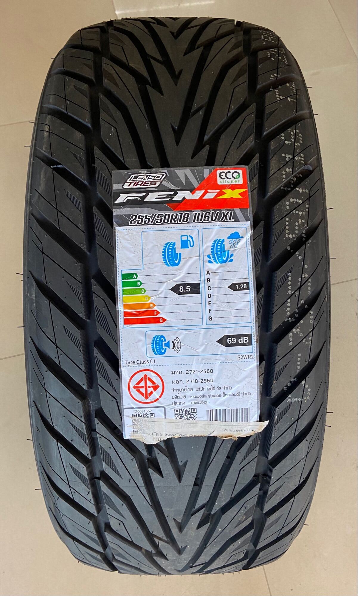 255/50R18 106V LENSO FENIX ยางใหม่กริ๊ปปี2022🇹🇭ราคา1เส้น แถมจุ๊บลมยาง👍 มีรับประกันจากโรงงานนาน3 ...
