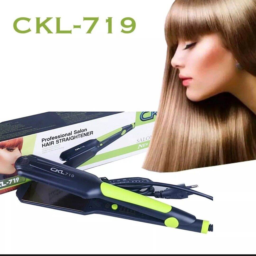 เครื่องหนีบผมไฟฟ้า CKL-719 เครื่องรีดผมตรง ที่หนีบผม | Lazada.co.th