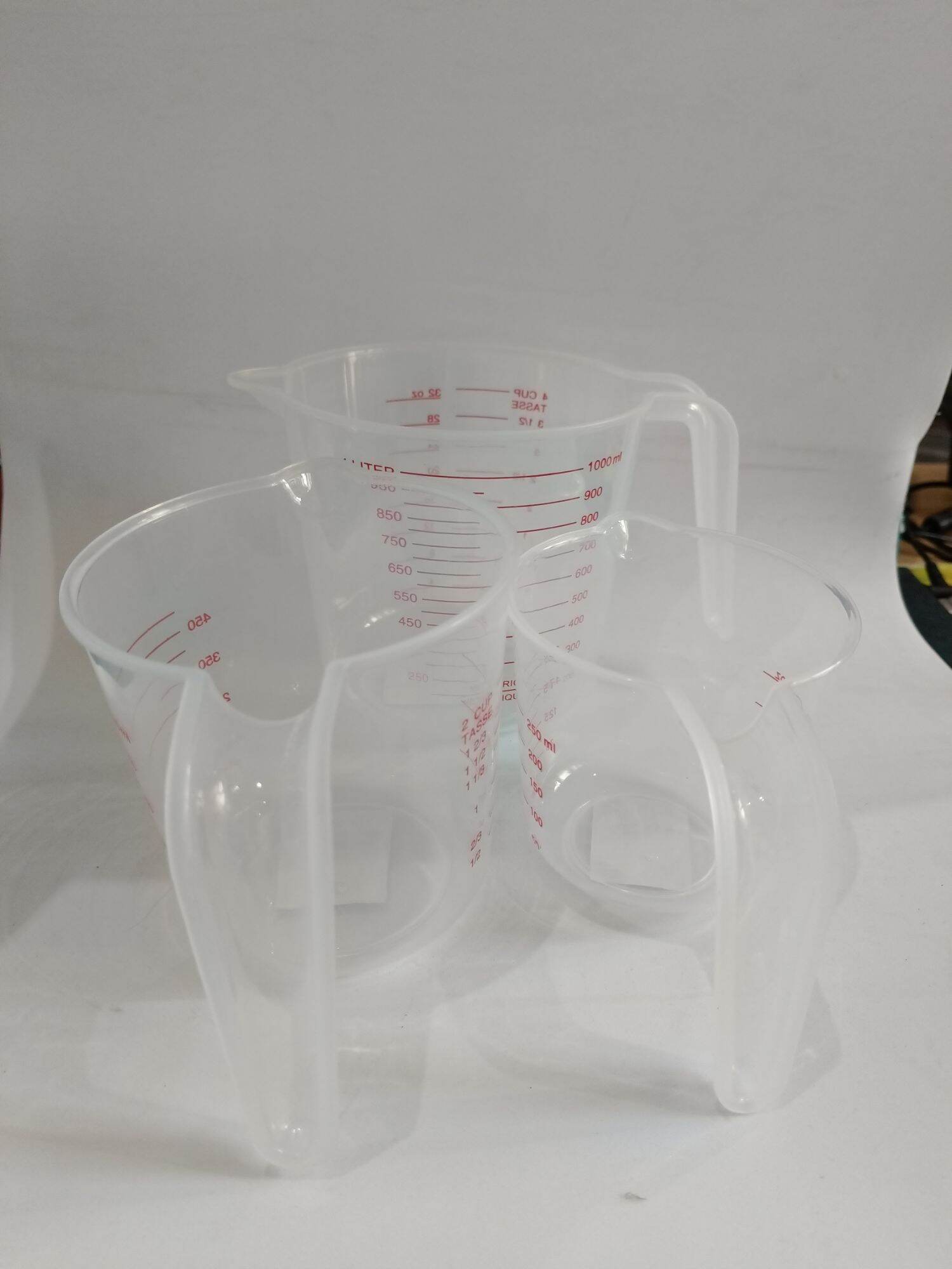 ถ้วยตวง ทนร้อน ทนเย็น 250ml ถ้วยตวงของเหลว ถ้วยตวงพลาสติกเนื้อดี ตกไม่แตก Transparent Measuring ...