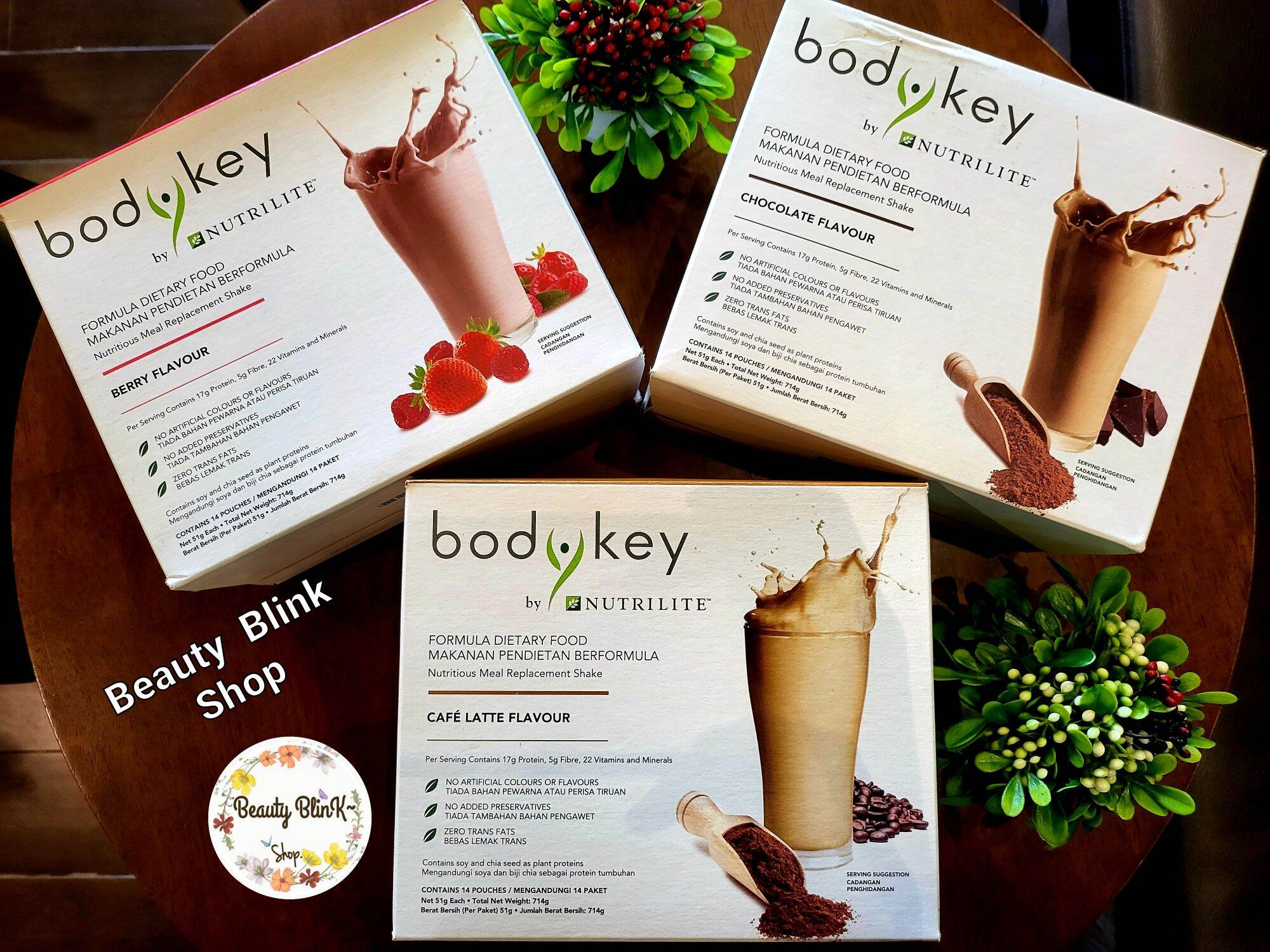ฺBody key Amway รสช็อคโกแลต (สูตรใหม่) (14ซอง) - Beauty Blink Shop - ThaiPick
