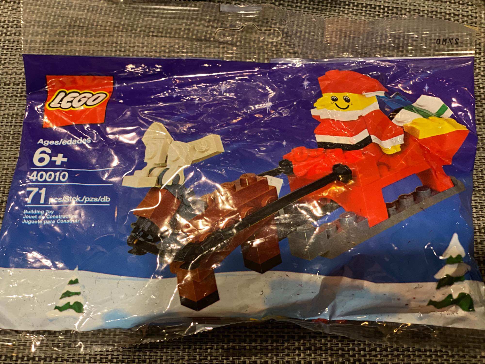 Lego 40010 Father Christmas with sledge building set Lego polybag Lego ...