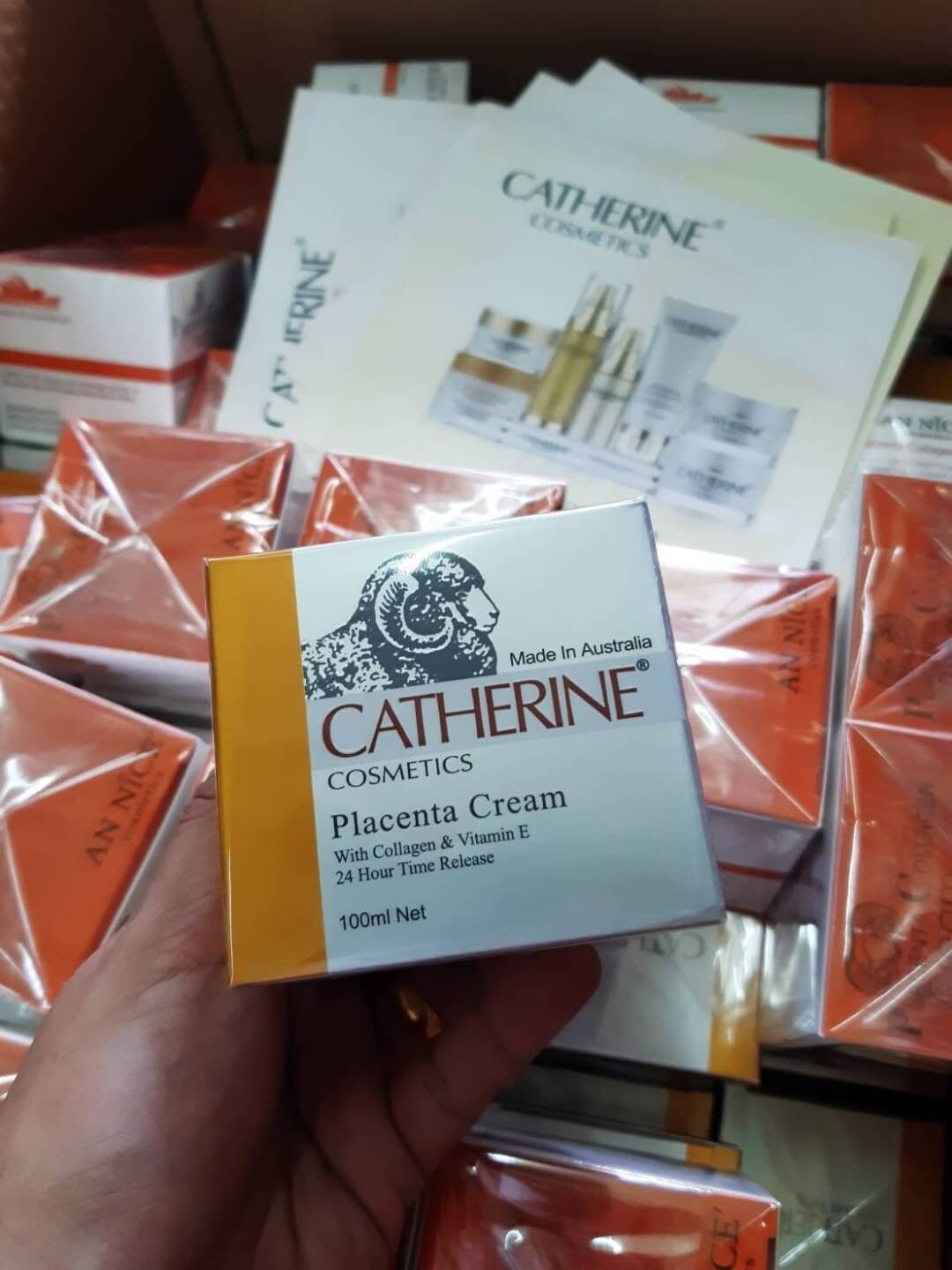 Catherine Cosmetics Placenta Cream 100ml. | Lazada.co.th