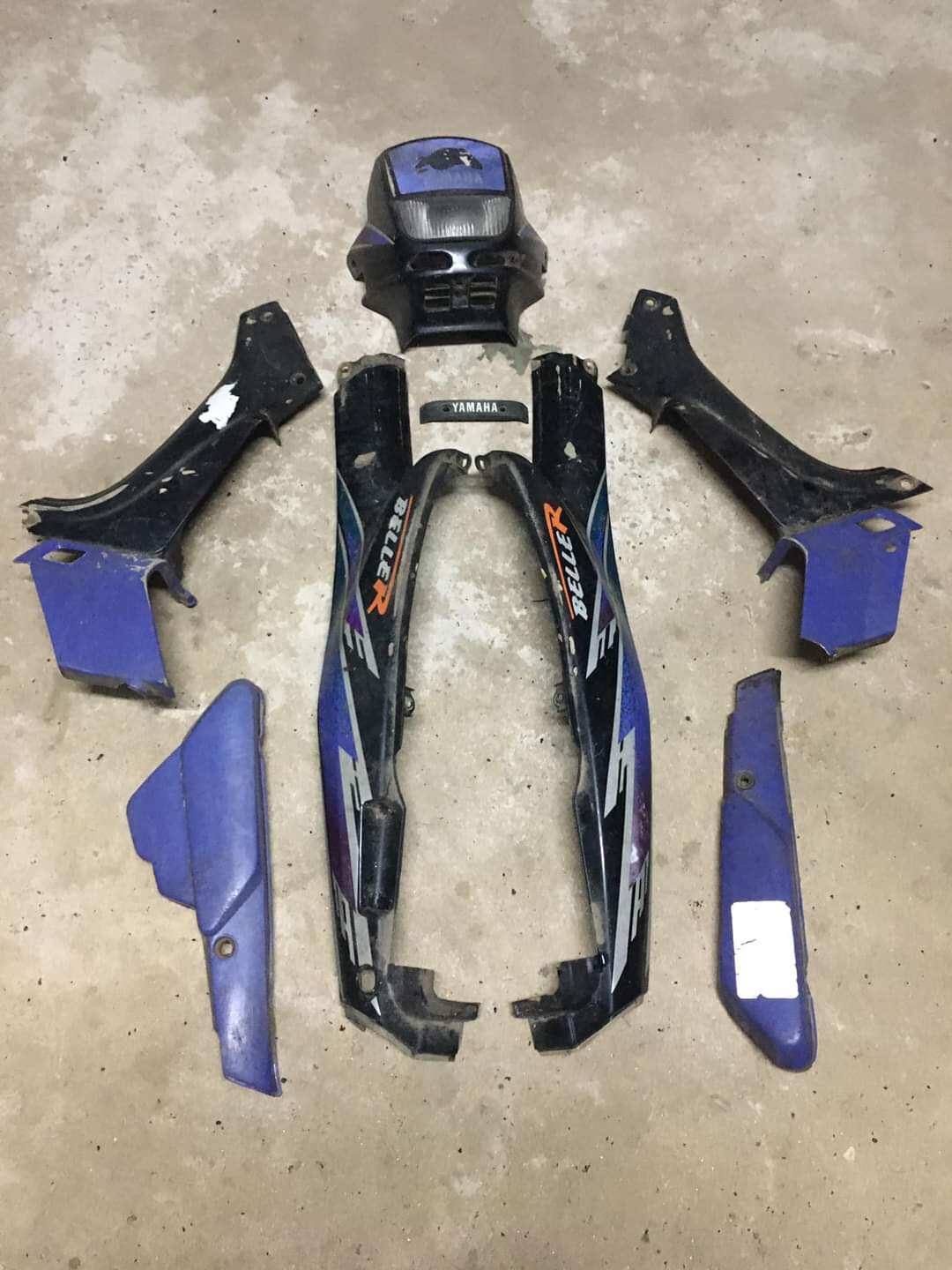 ชุดสีมอเตอร์ไซค์ yamaha belle r | Lazada.co.th