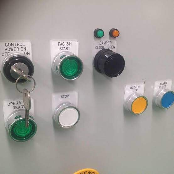 เนมเพลทติดตู้คอนโทรล / Name Plate for Control Panel ชี่อ OPEN 22mm ...
